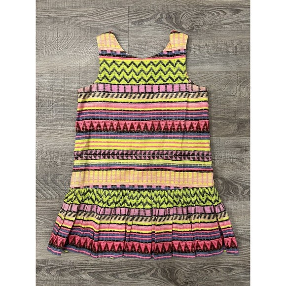Milly Mini's | Dresses | Milly Minis Girls Neon Rafia Print Dress Size ...